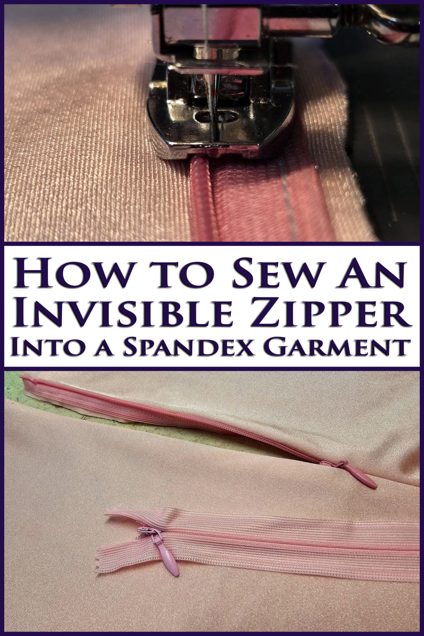 How to Sew an Invisible Zipper into a Spandex Garment - Spandex Simplified