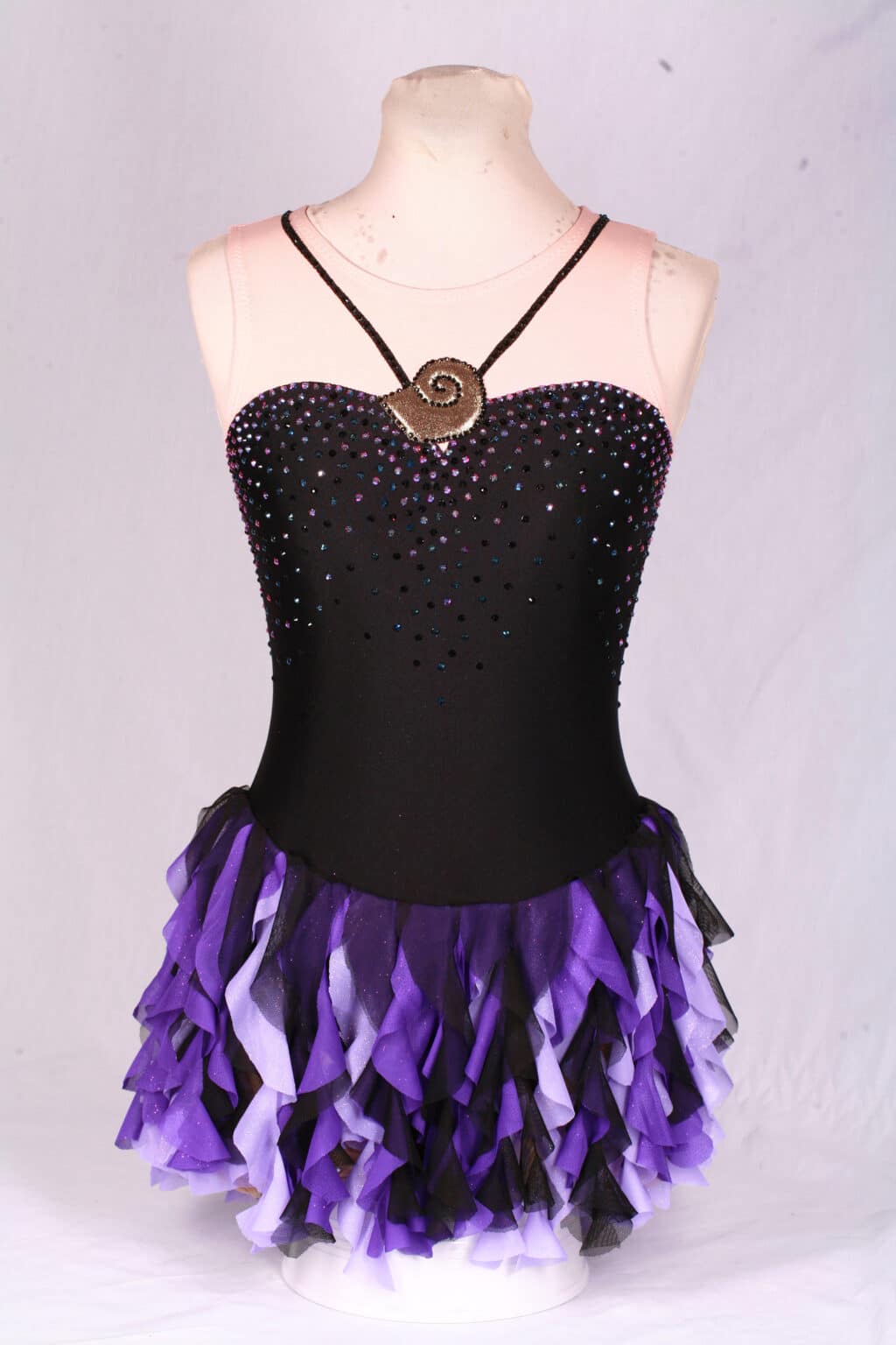 How I Made The Ursula Dress [Little Mermaid Skating Costume] - Spandex ...